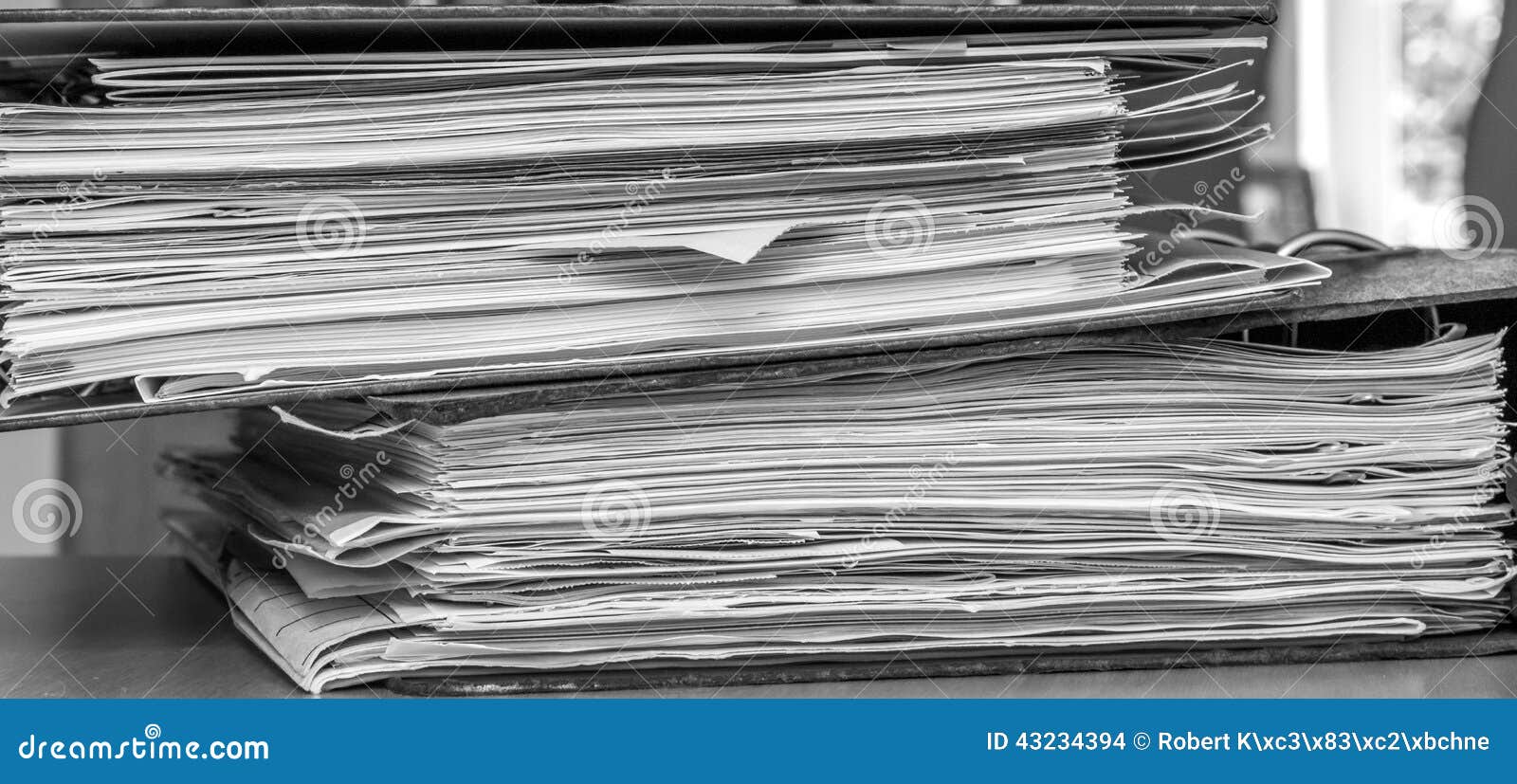 Stack of Paper files stock photo. Image of book, folders - 43234394