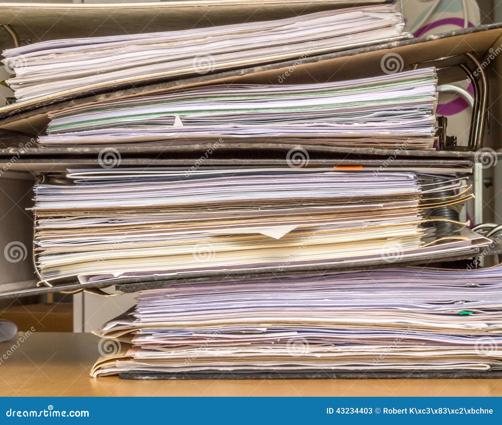 Stack of Paper files stock image. Image of paperwork - 43234403