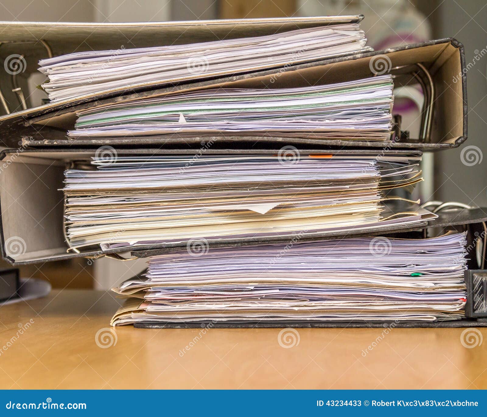Stack of Paper files stock image. Image of business, organize - 43234433