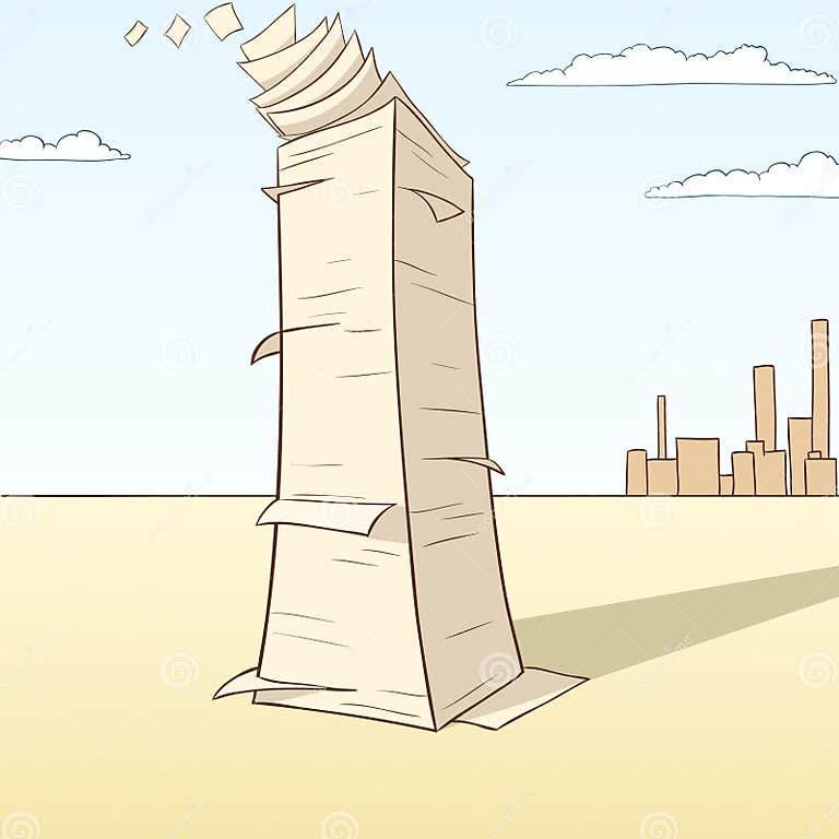 Stack of paper flying away stock vector. Illustration of order - 70493707