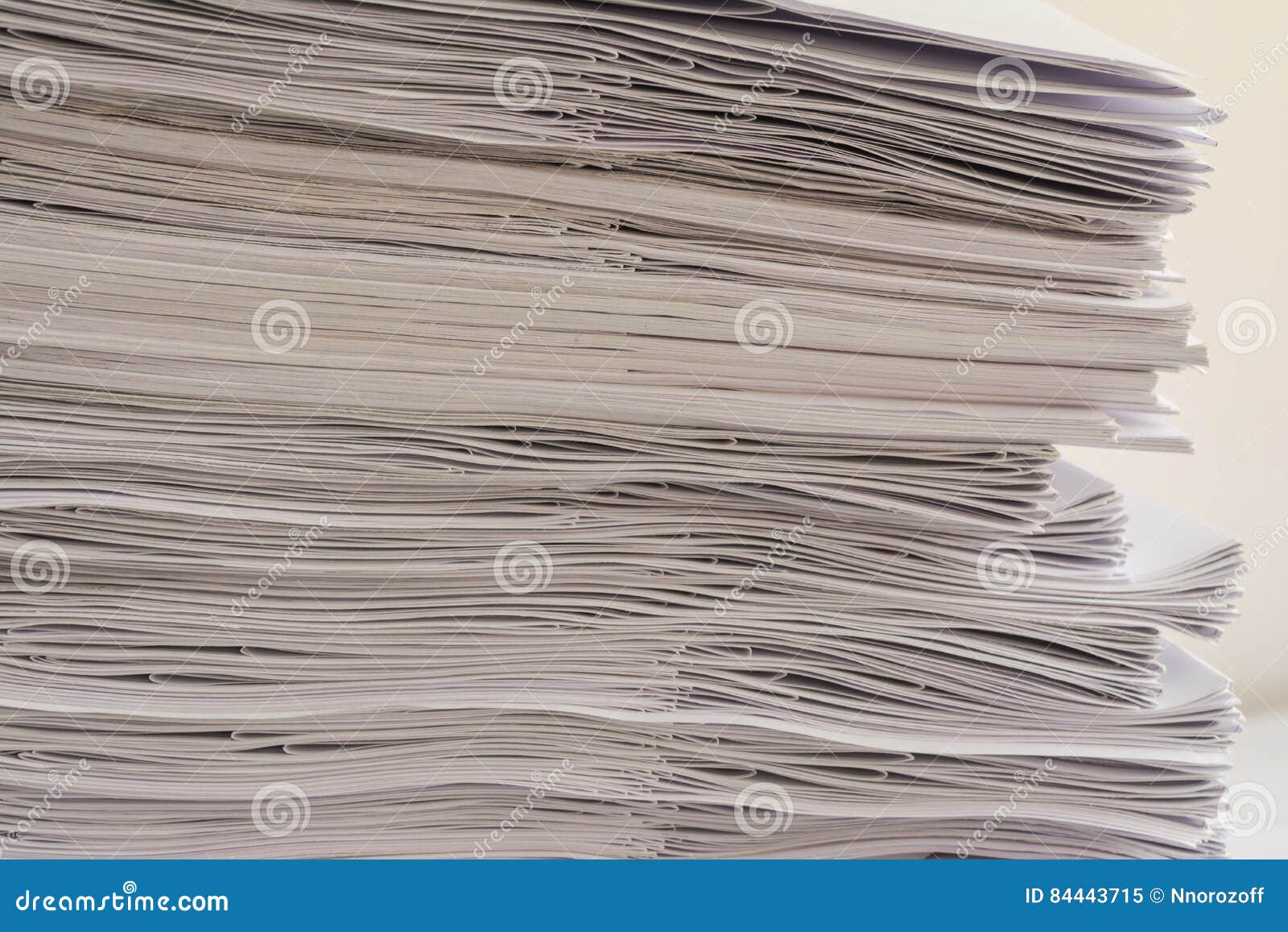 Stack of paper stock image. Image of journalism, information - 84443715