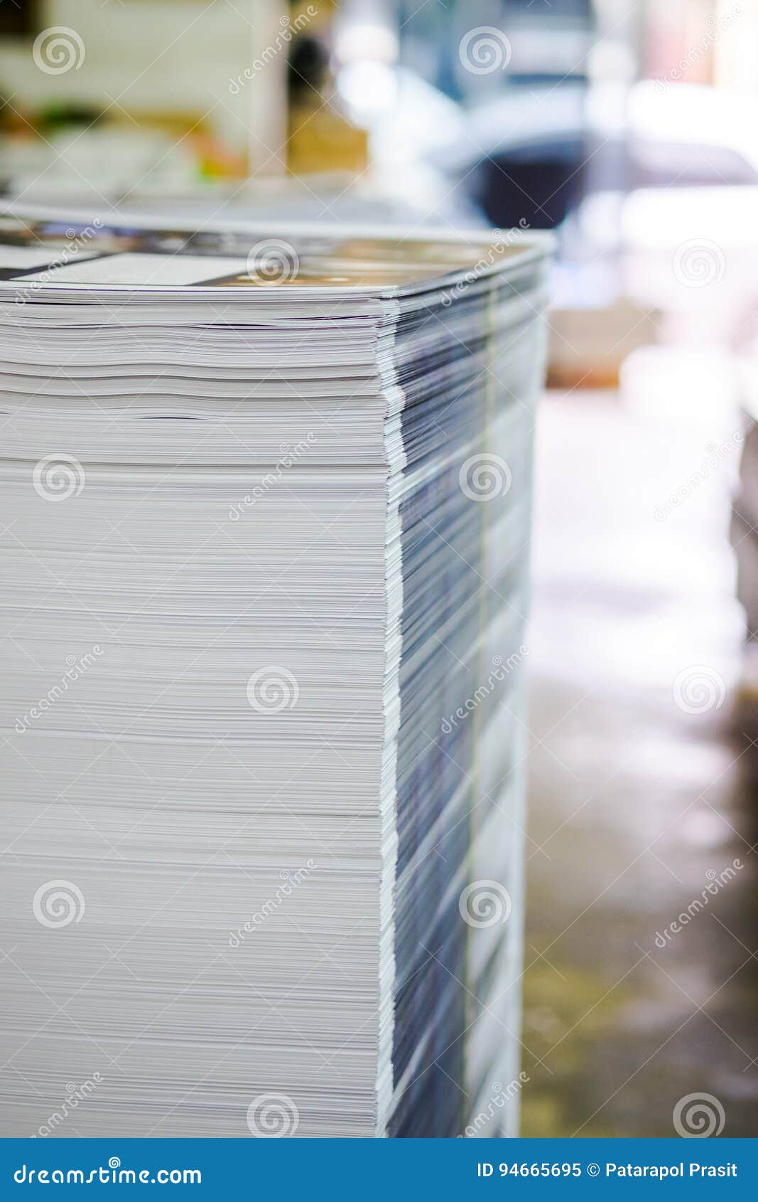 Stack of paper stock image. Image of writing, space, blank - 94665695
