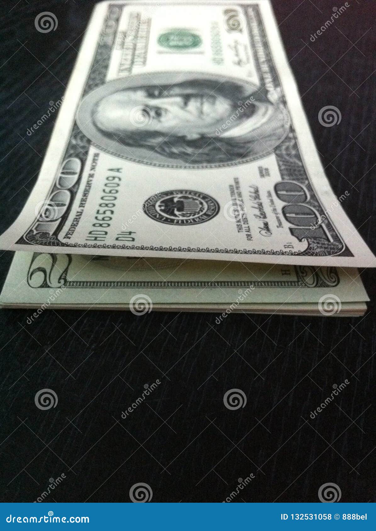 Stack of paper money stock photo. Image of dollar, luxury - 132531058