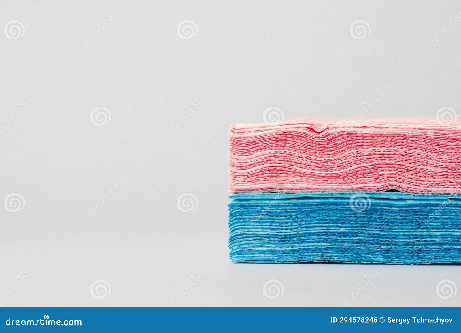 Stack of Paper Napkins on White Background Stock Photo - Image of ...