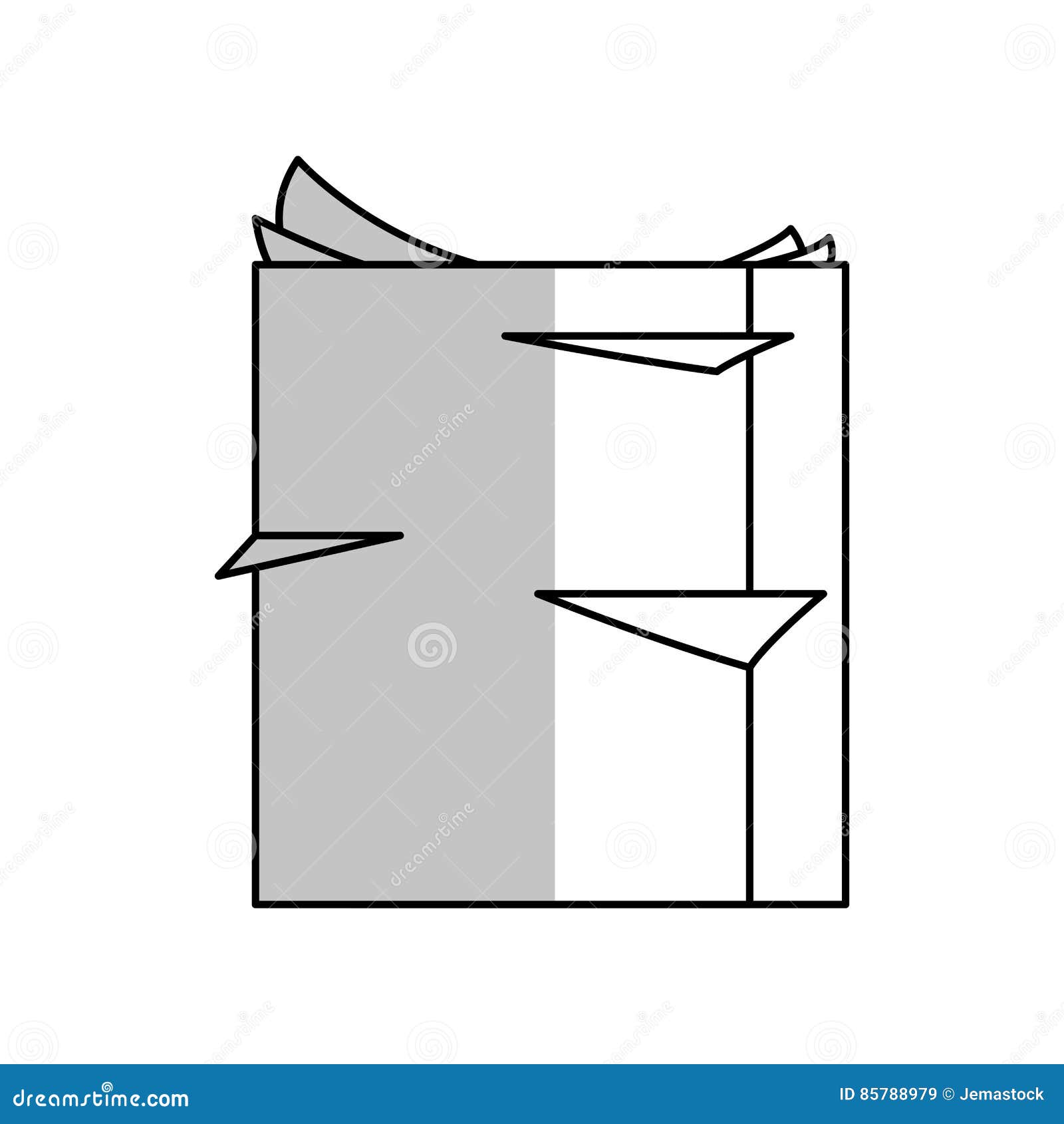 Stack of paper pages stock vector. Illustration of post - 85788979