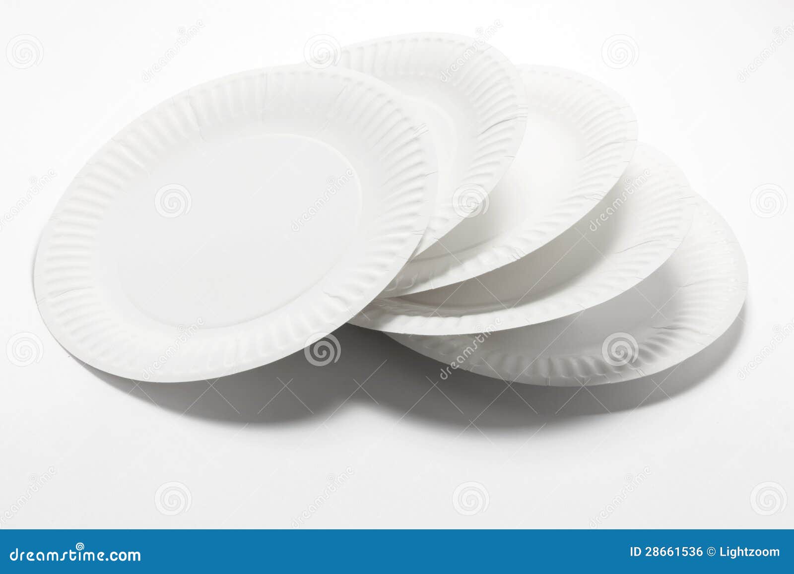 Stack of Paper Plates stock photo. Image of paper, dishes - 28661536