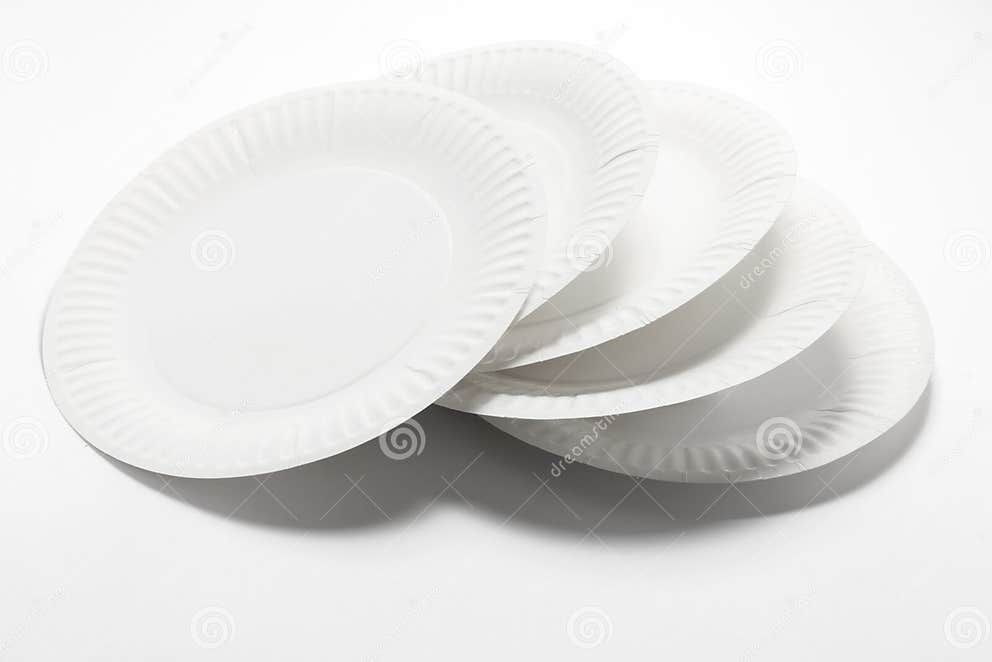 Stack of Paper Plates stock photo. Image of paper, dishes - 28661536