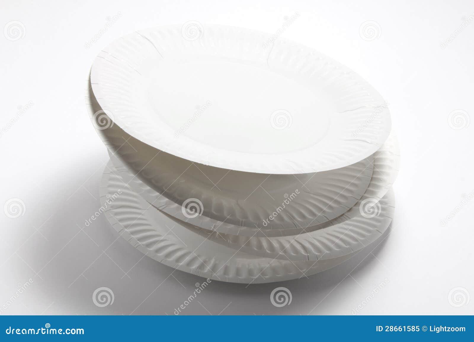Stack of Paper Plates stock image. Image of fast, stack - 28661585