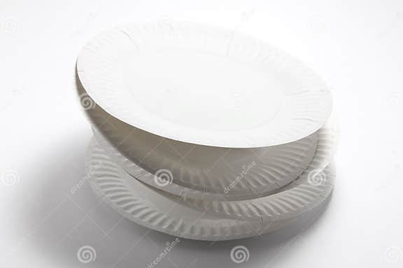 Stack of Paper Plates stock image. Image of fast, stack - 28661585