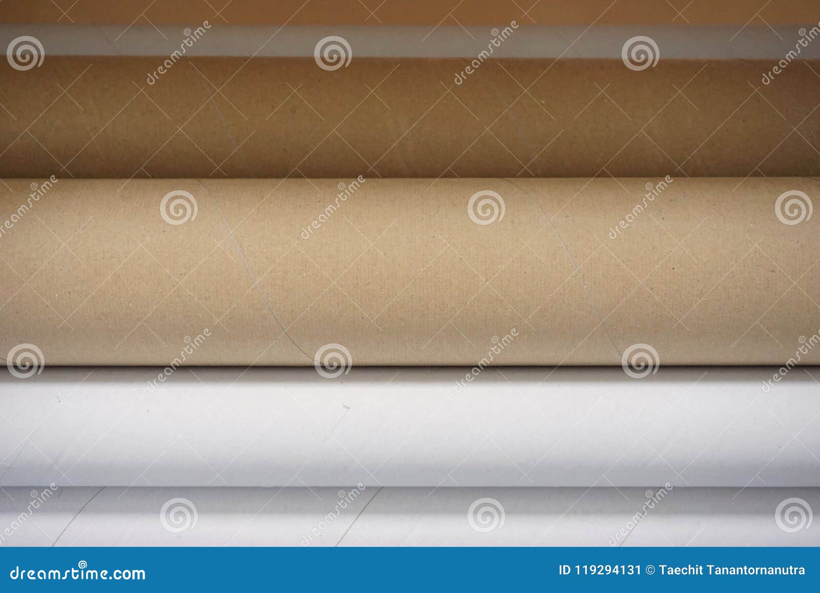 Stack paper roll stock image. Image of clean, stack - 119294131
