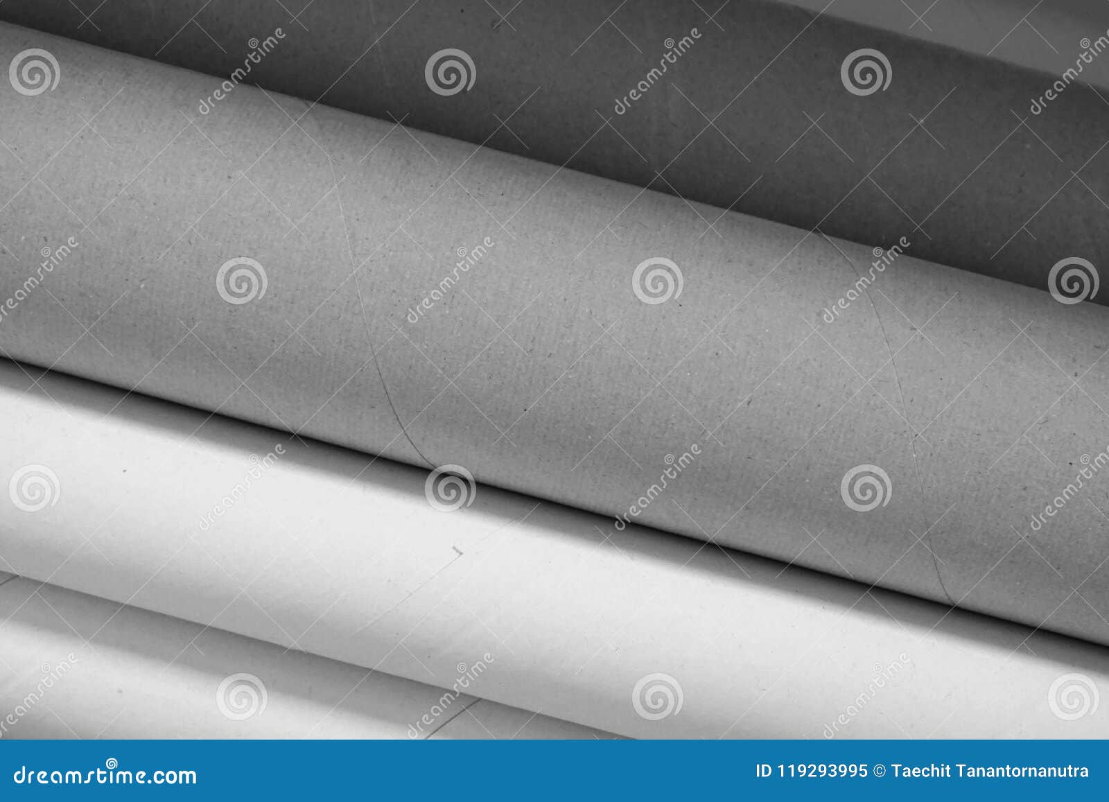 Stack paper roll stock image. Image of grunge, domestic - 119293995