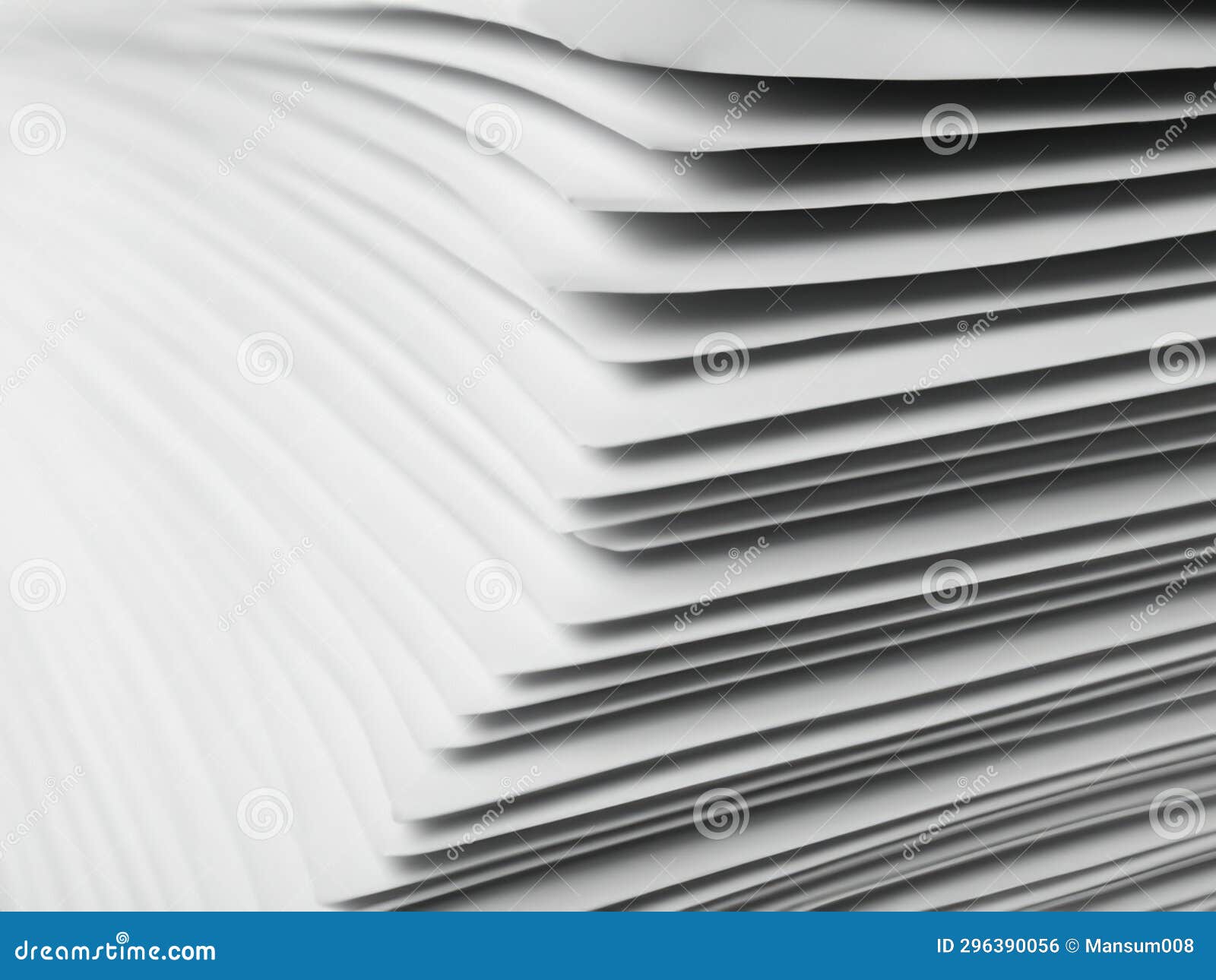 Stack of Paper Sheets As Background, Closeup Stock Illustration ...