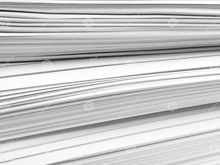 Stack of Paper Sheets As Background, Closeup Stock Illustration ...