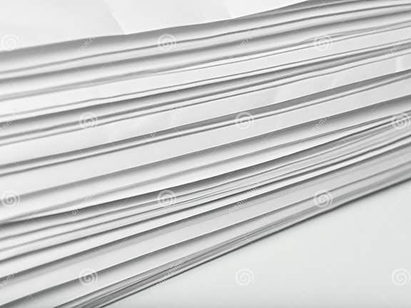 Stack of Paper Sheets As Background, Closeup Stock Illustration ...