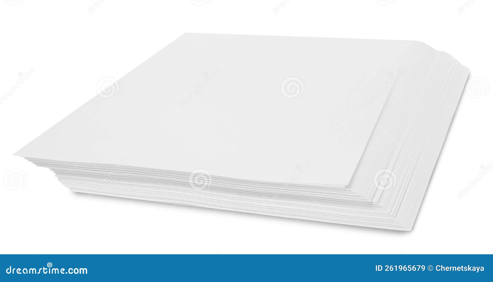 Stack of Paper Sheets Isolated on White Stock Image - Image of group ...