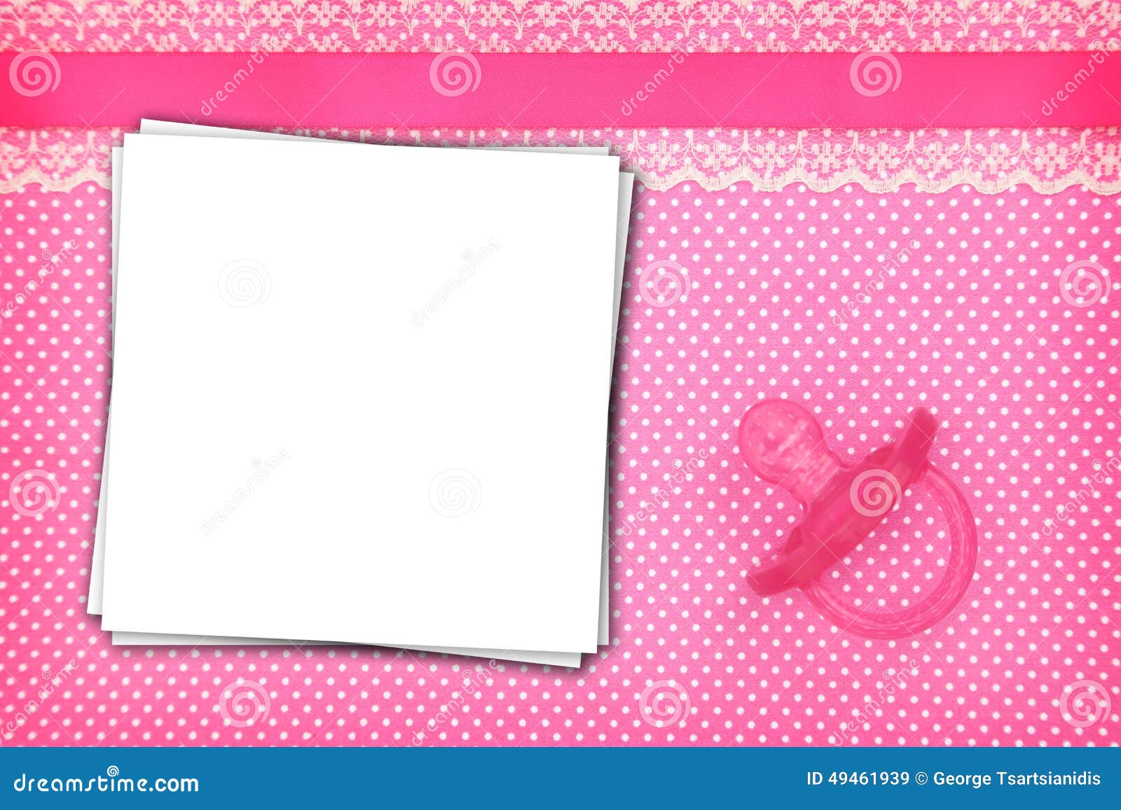 Stack of Paper Sheets and Pink Pacifier Stock Image - Image of paper ...