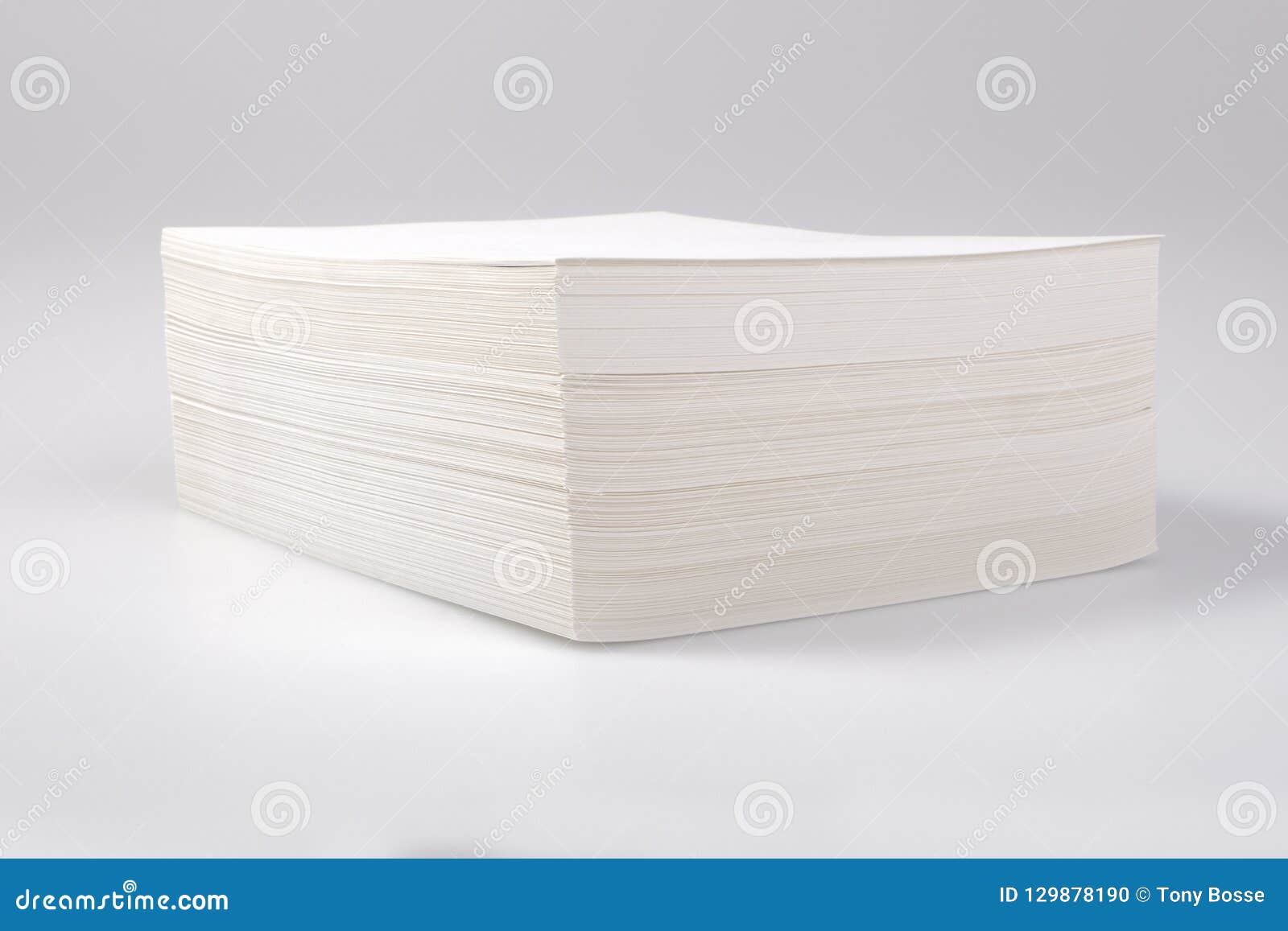 Stack of Paper stock photo. Image of blank, company - 129878190