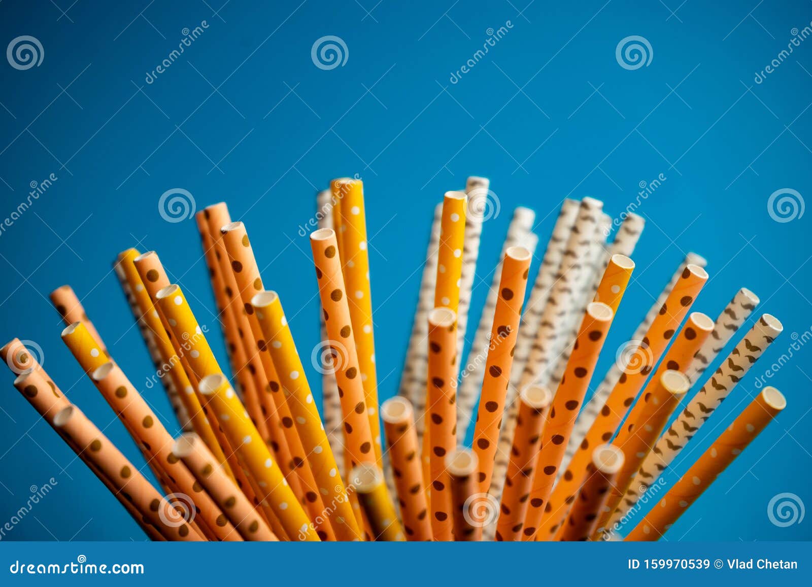 Stack of Paper Straws , Copy Space Stock Image - Image of shoot ...