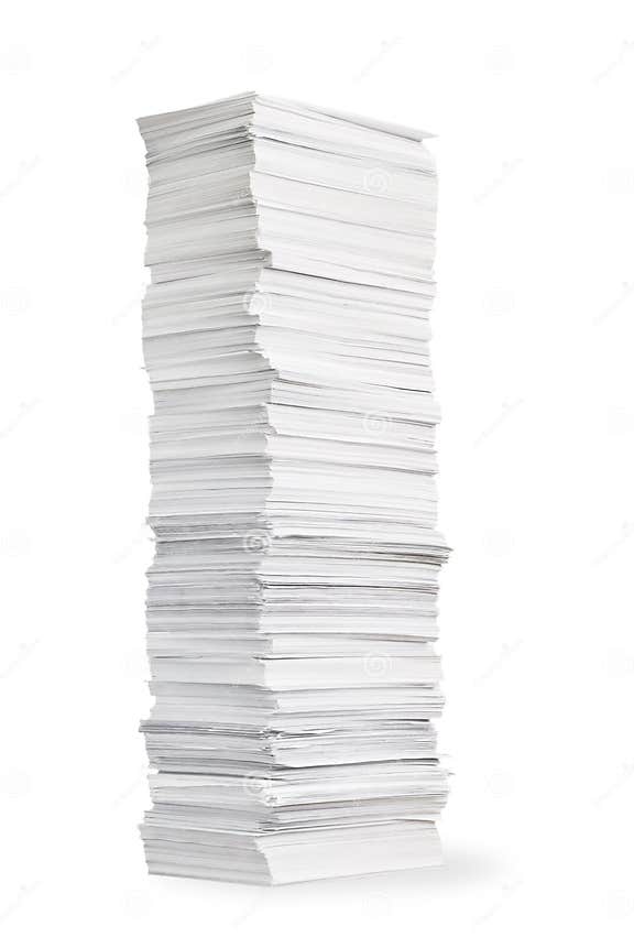 Stack of paper stock image. Image of paperwork, heap - 35292803