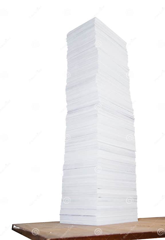 Stack of paper stock photo. Image of paperwork, documents - 47271978