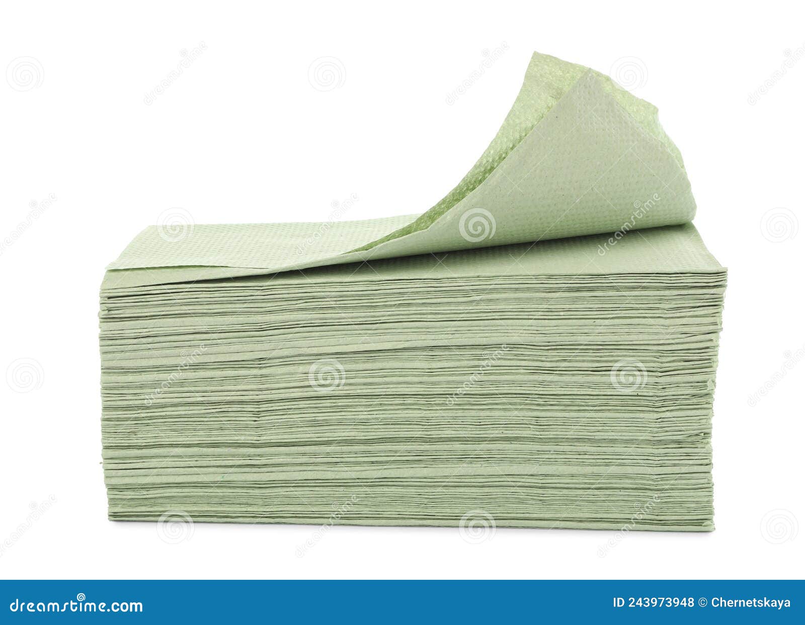Stack of Paper Towels Isolated on White Stock Photo - Image of hygienic ...