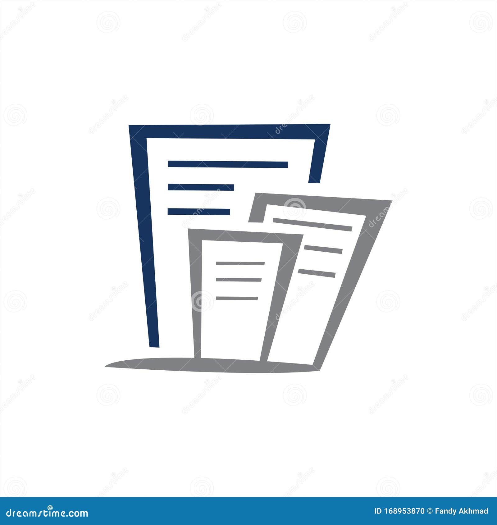 Stack of Paper Vector Logo Stationery Stacked Papers Icon Template ...