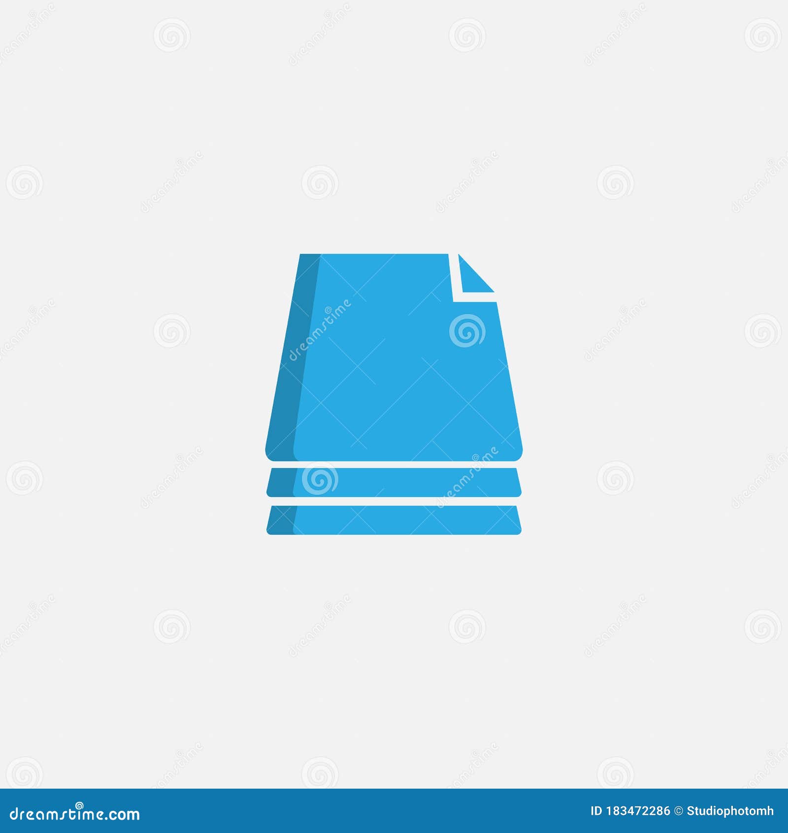 Stack of Paper. Vector Simple Modern Icon Design Illustration Stock ...