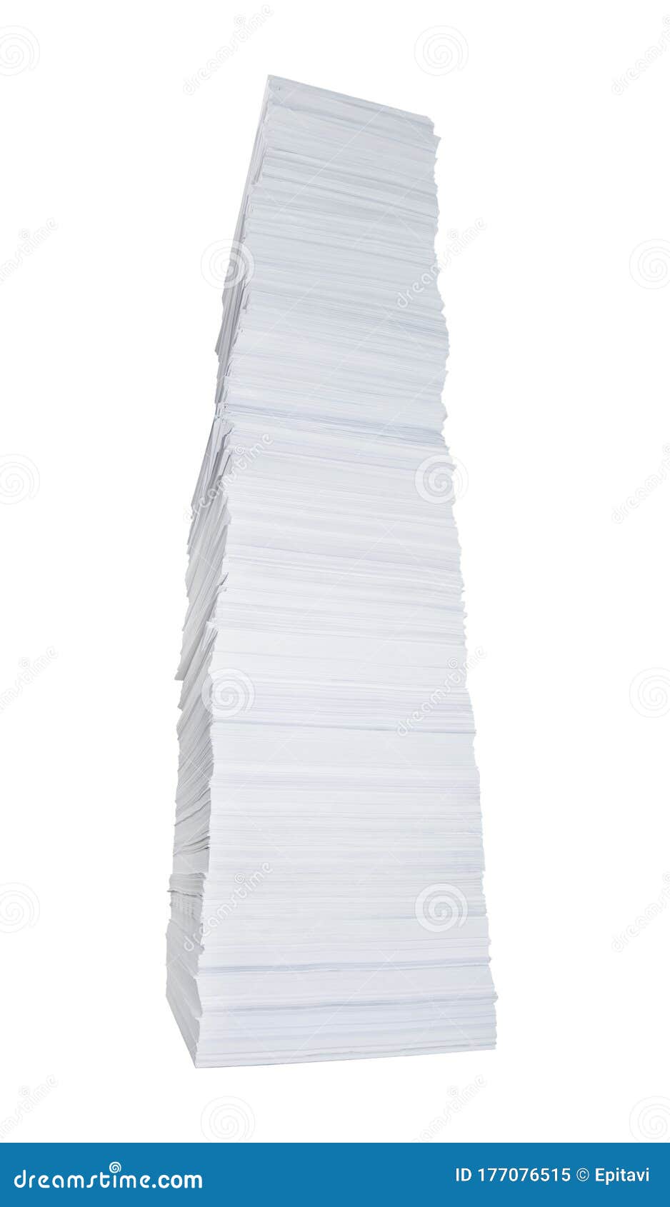 Stack of paper stock image. Image of bureaucracy, letter - 177076515