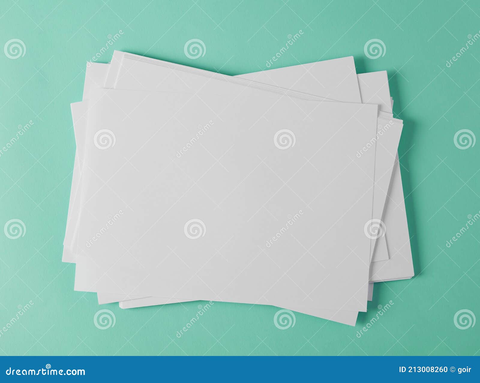 Stack of Paper View from Above Stock Photo - Image of paper, horizontal ...