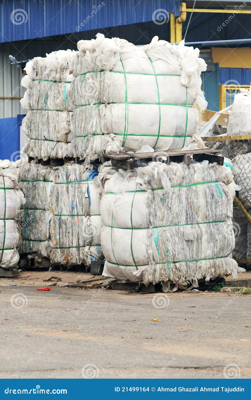 Stack of Paper Waste at Recycling Plant Stock Photo - Image of ...