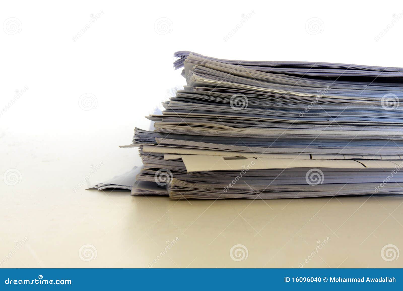 Stack of papers stock photo. Image of stacked, letters - 16096040