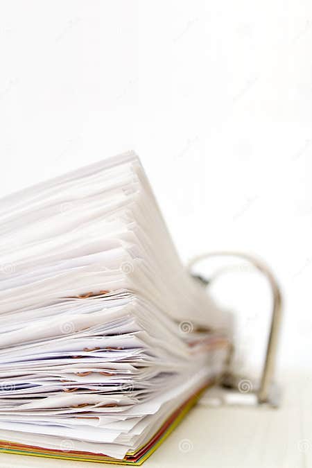 Stack of papers stock image. Image of office, binder, stack - 1787005