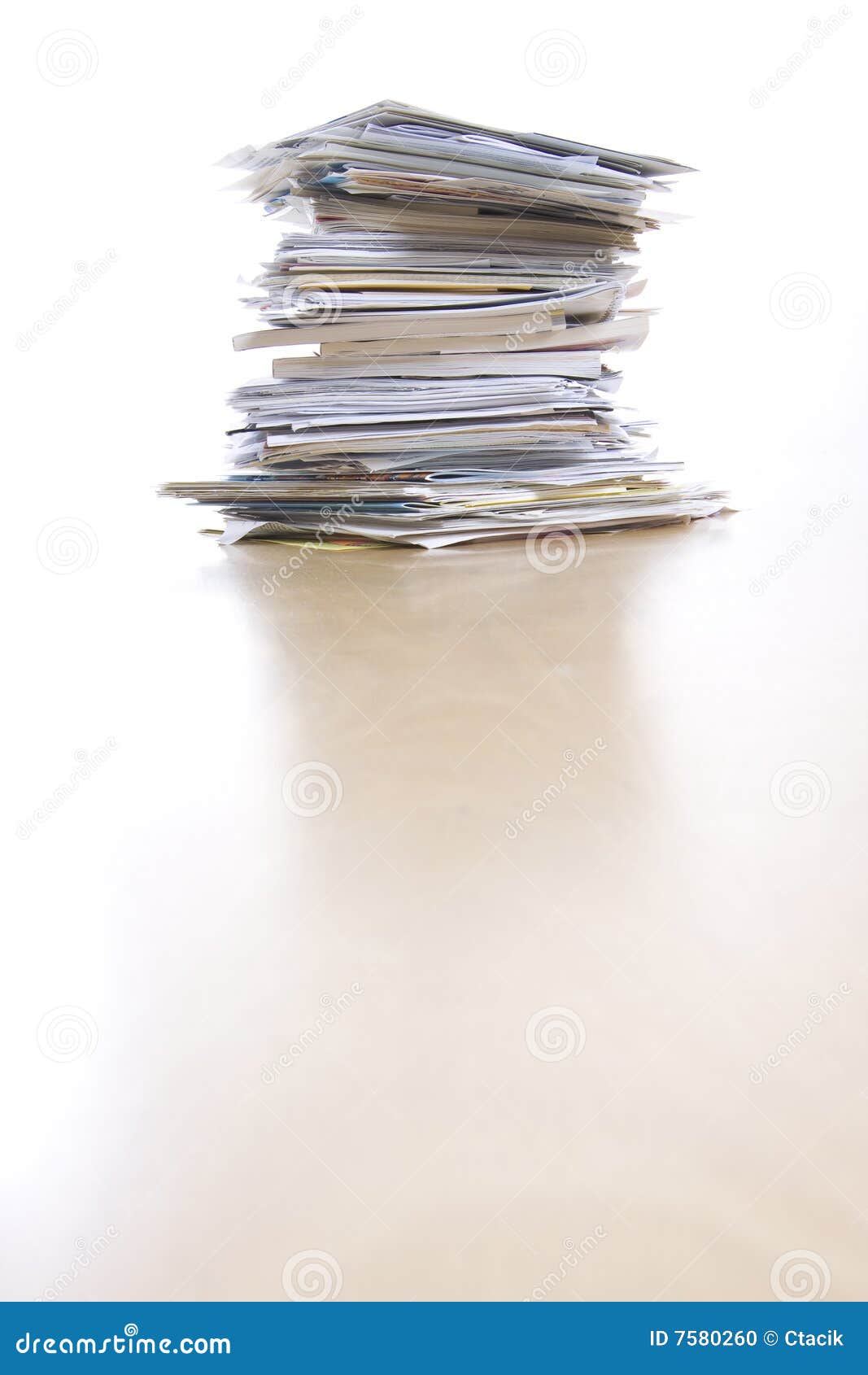 Stack of papers stock photo. Image of communications, files - 7580260