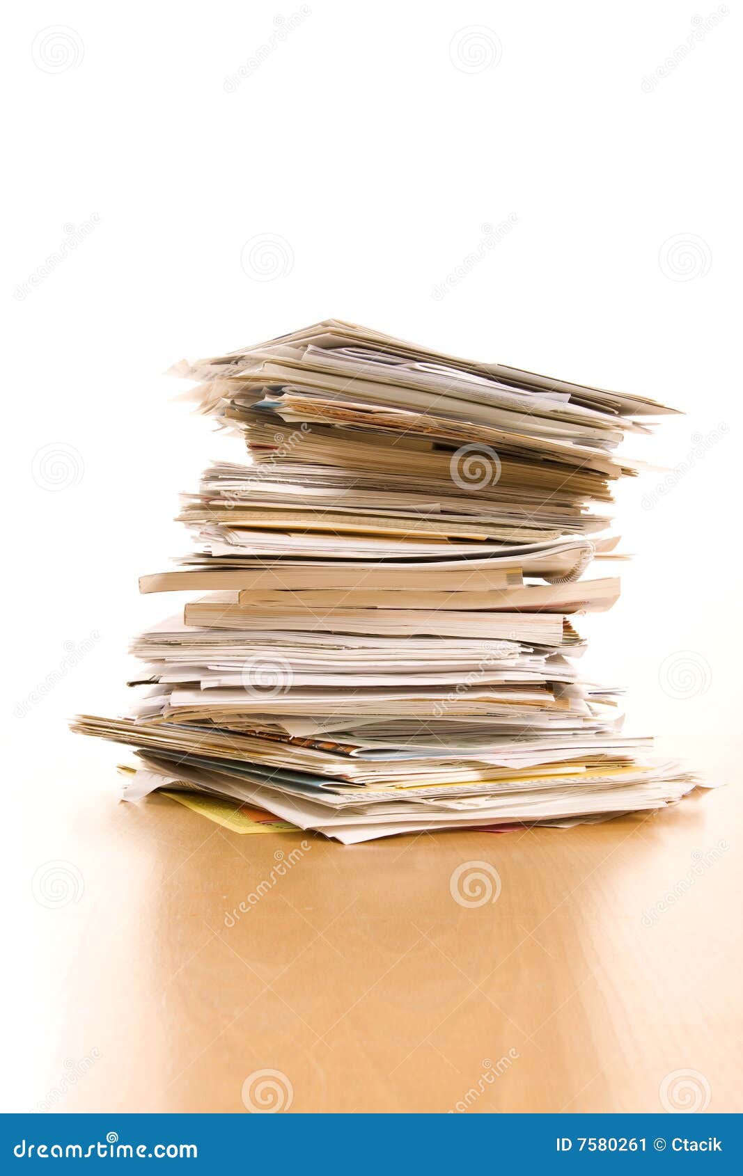 Stack of papers stock image. Image of eport, correspondence - 7580261