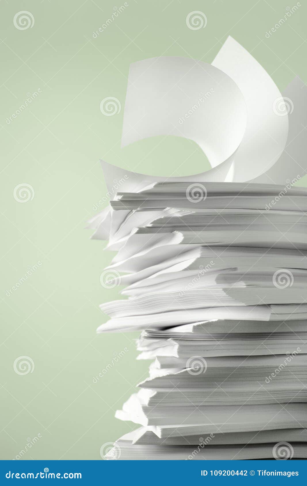 Stack of Papers stock photo. Image of plain, environment - 109200442