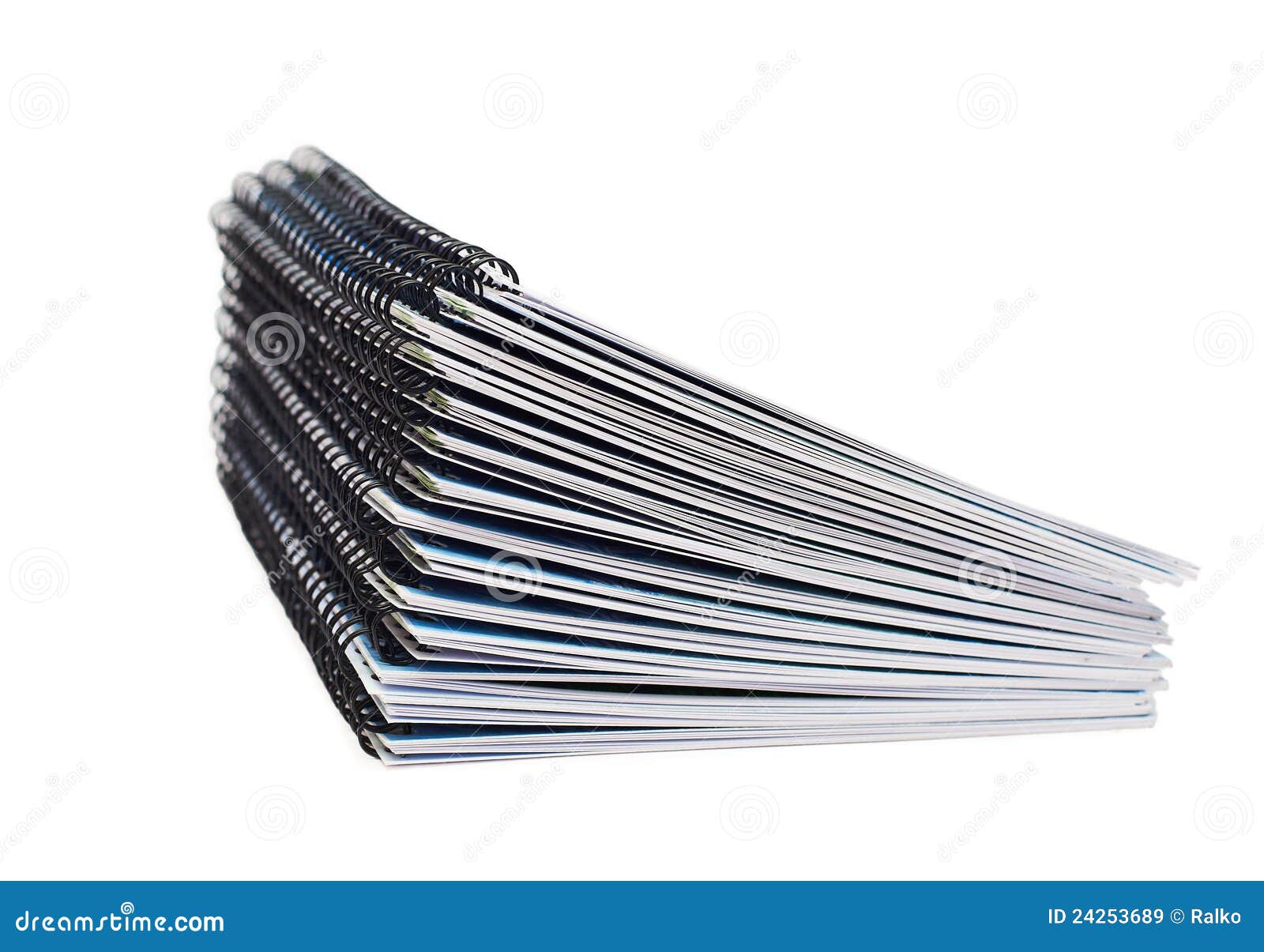 Stack of Papers with the Binding Stock Image - Image of notebook, data ...