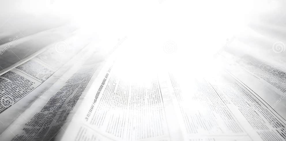 A Stack of Papers with Blurred Text in the Background Stock ...