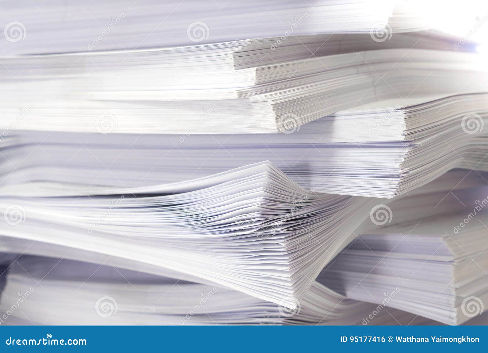 Stack of papers stock photo. Image of paper, close, page - 95177416