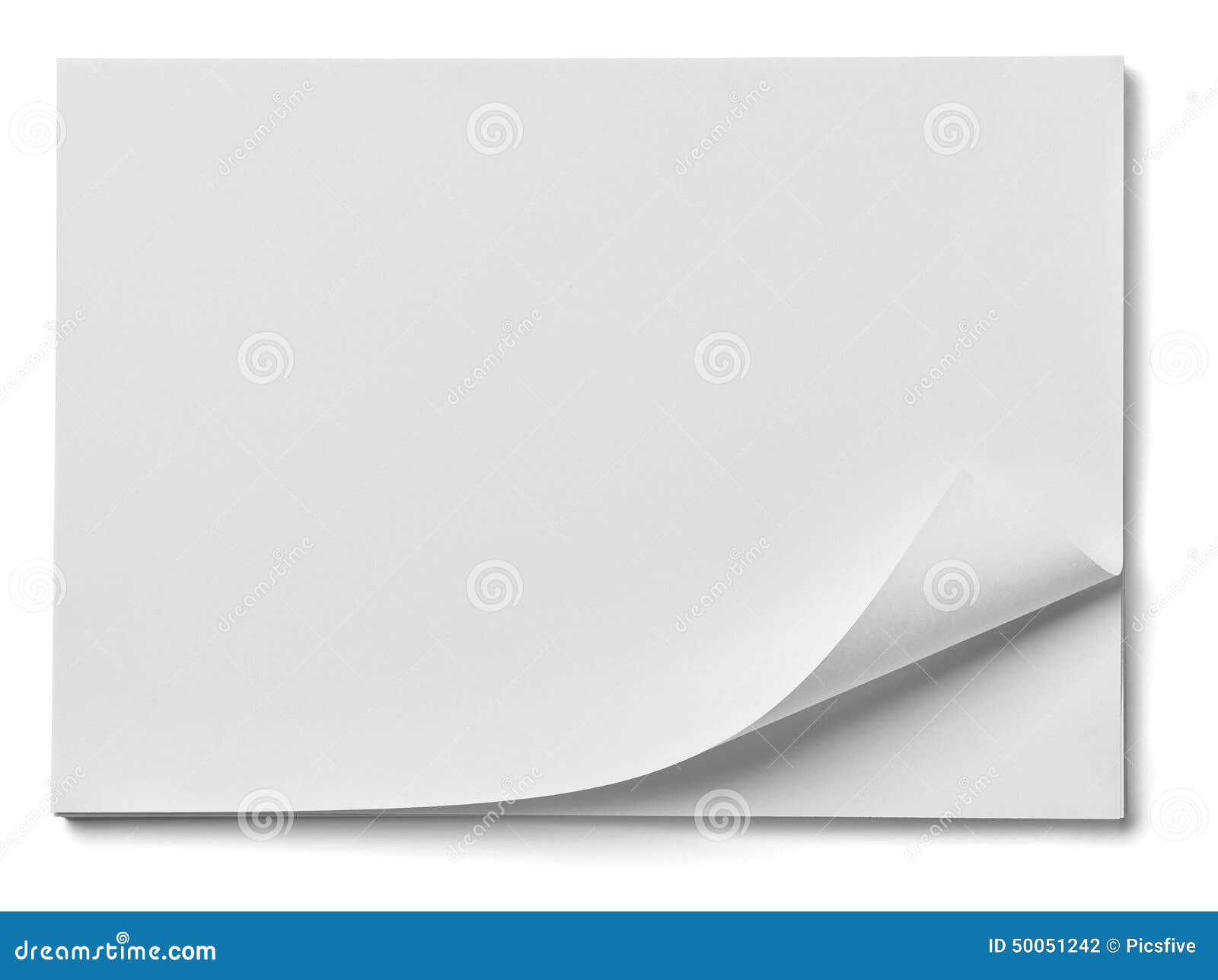 Stack of Papers with Curl Documents Office Business Stock Photo - Image ...