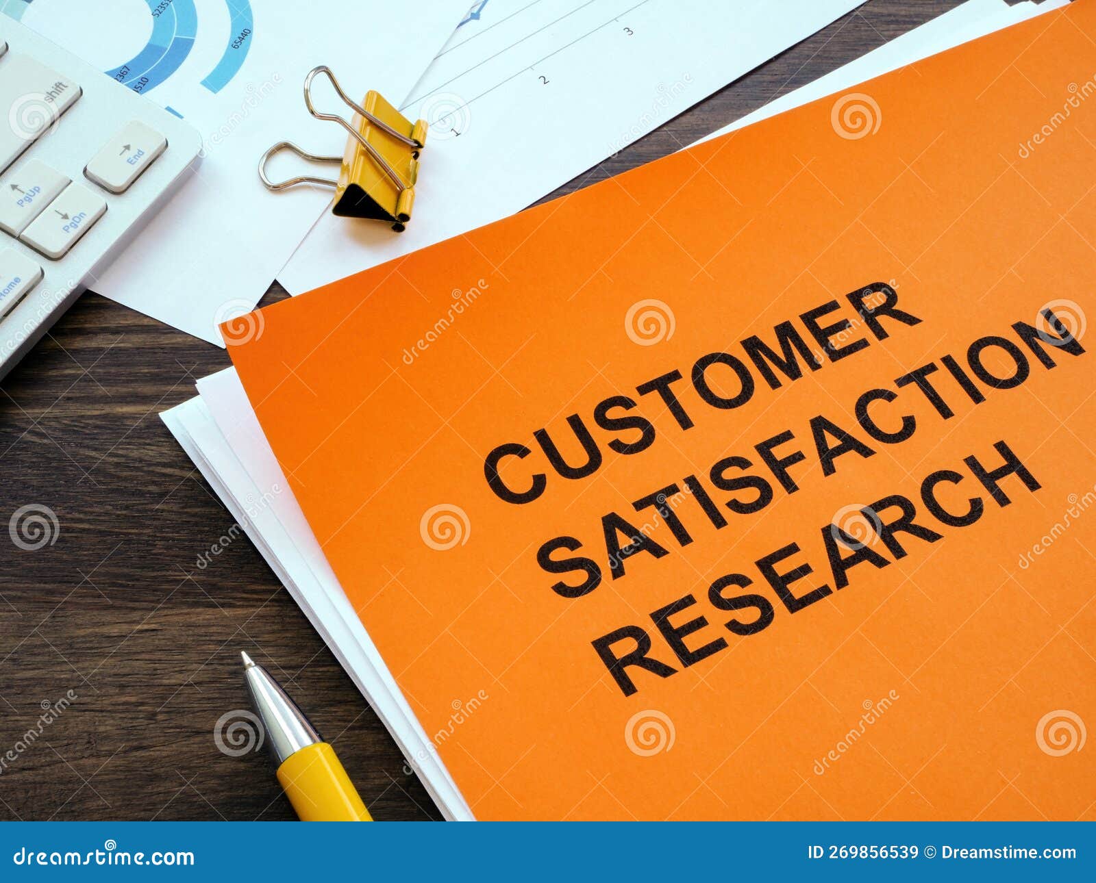 Stack of Papers with Customer Satisfaction Research. Stock Image ...