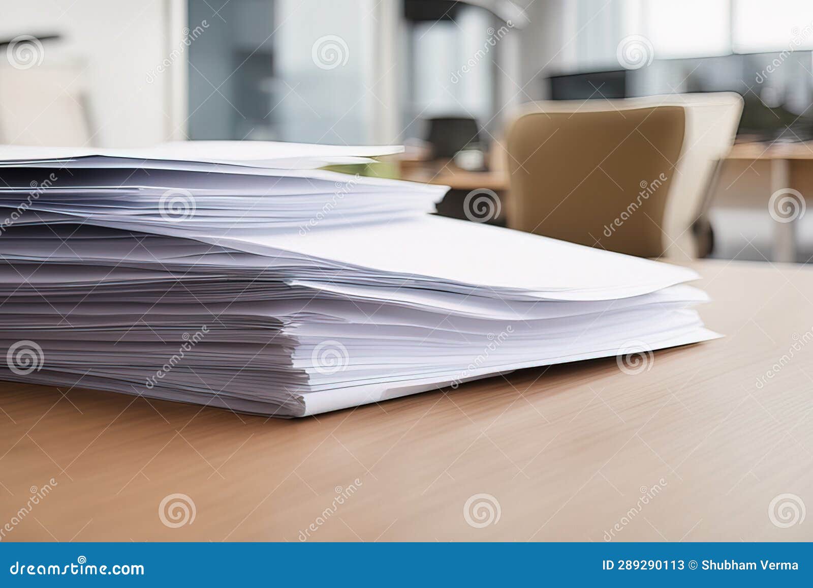 Stack of Papers on Desk.stack of Papers on Desk Stock Illustration ...