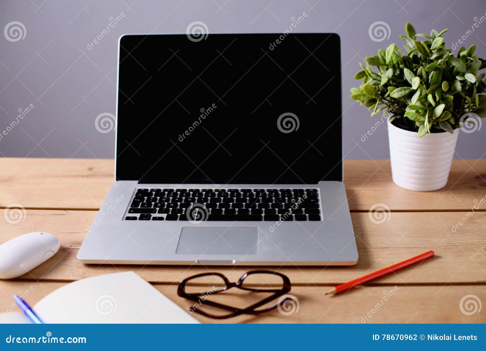 Stack of Papers on the Desk with Computer Stock Photo - Image of figure ...