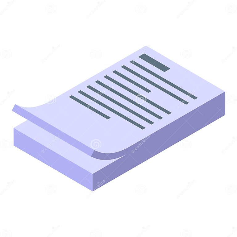 Stack of Papers with Folded Corner Representing Documents Stock ...