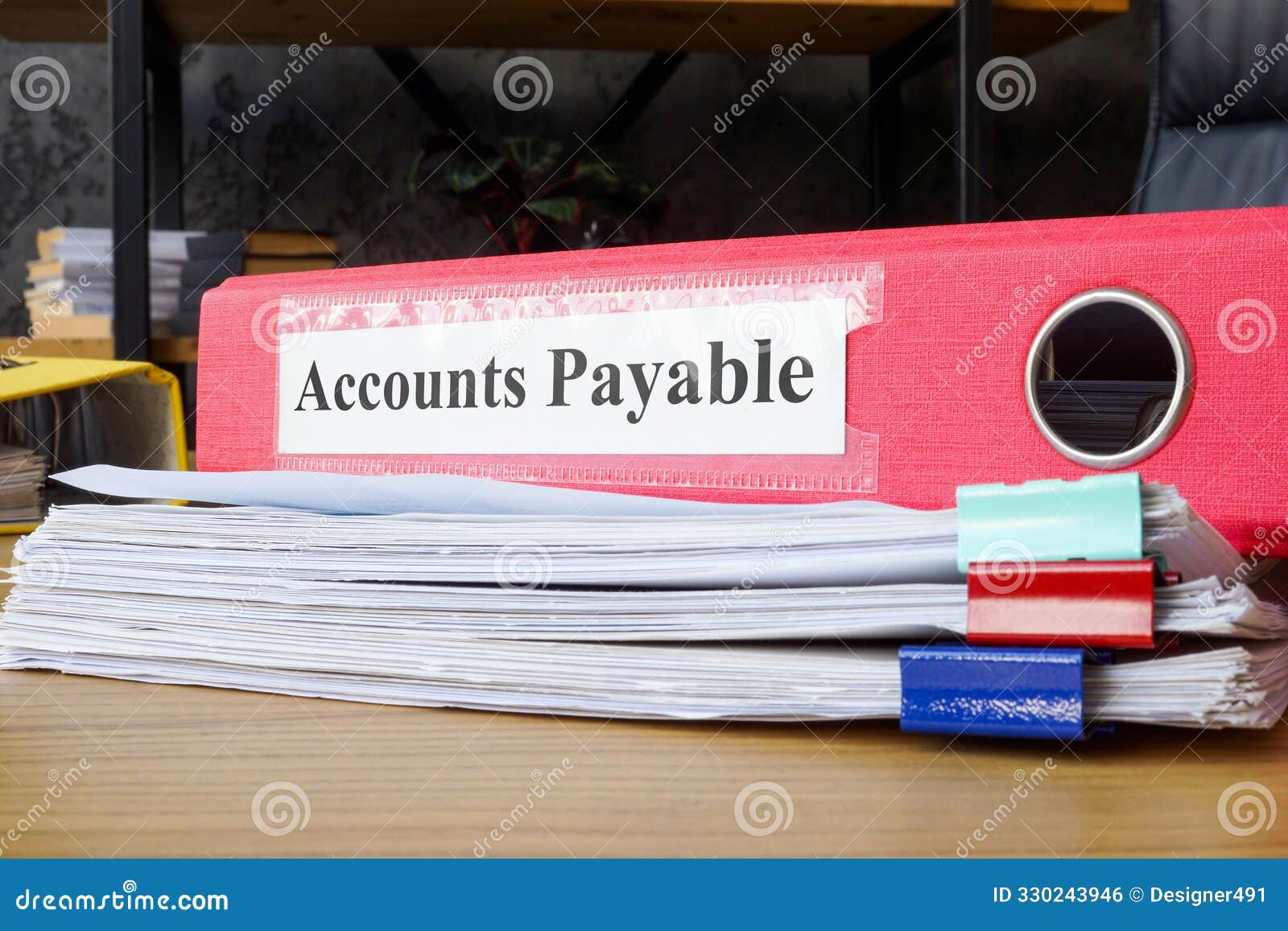 Accounts Payable Fraud Write On Sticky Notes Isolated On Office Desk ...