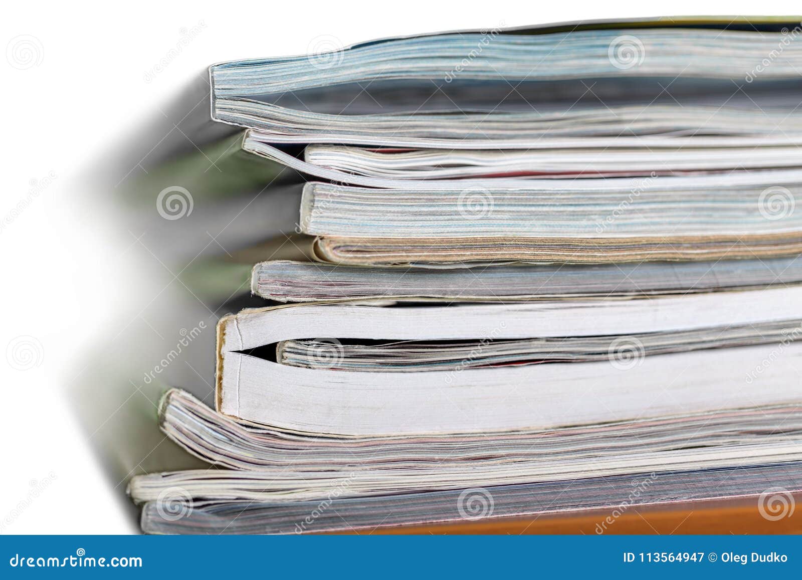 Stack of Papers and Magazines Stock Image - Image of articles ...