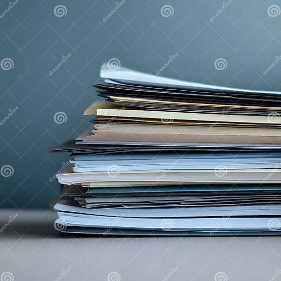 Stack of Papers stock illustration. Illustration of minimalist - 350096097