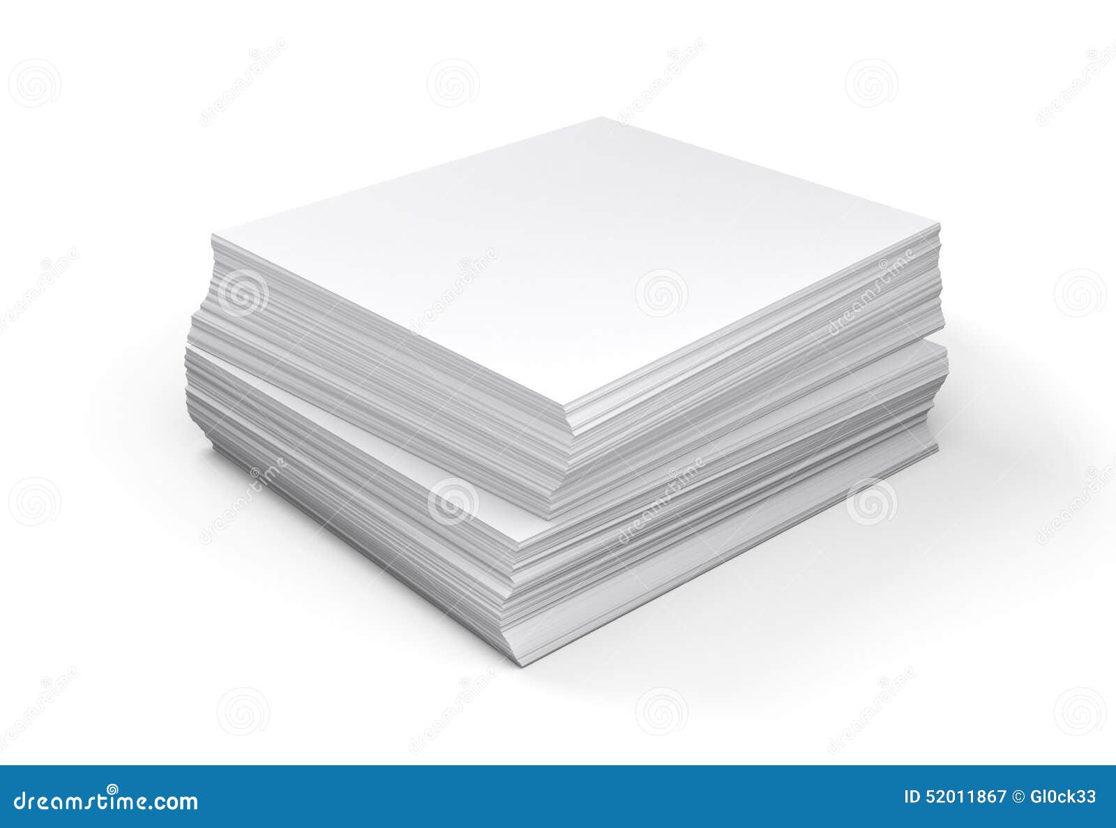 Stack Of Papers On White Background Royalty-Free Illustration ...