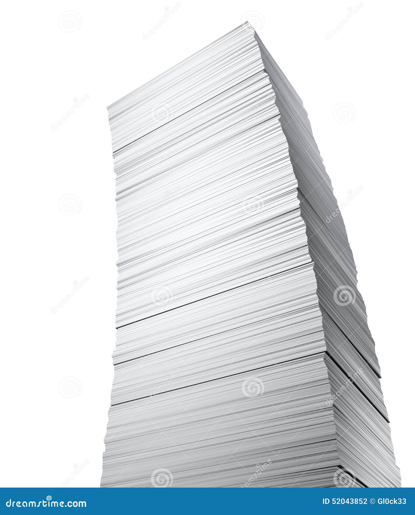Stack of Papers on Whole Background Stock Illustration - Illustration ...