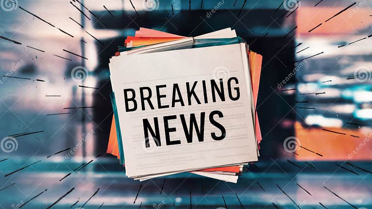 A Stack of Papers with the Words Breaking News Written on Them, AI ...