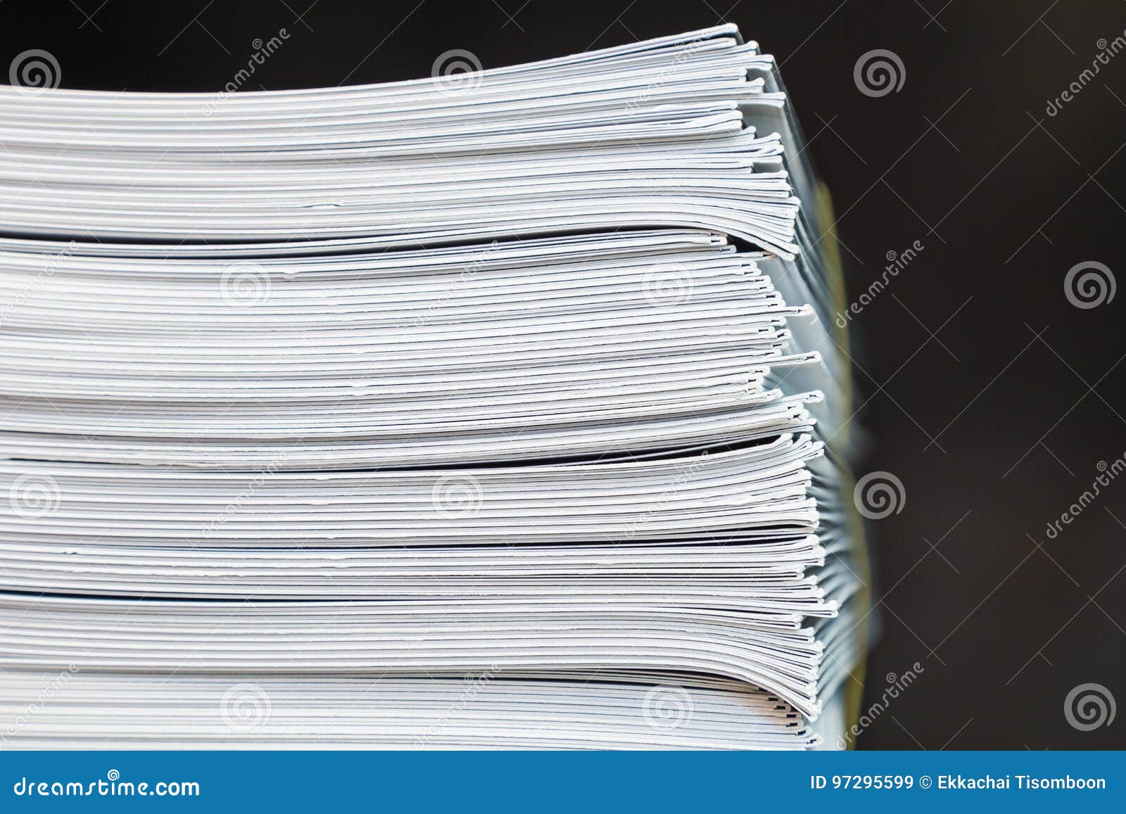 Stack Paperwork Brochures stock image. Image of group - 97295599